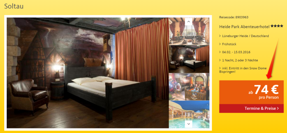 Snow-Dome-Deal: 4* Abenteuerhotel inkl. Frühstück und Eintritt in den ...