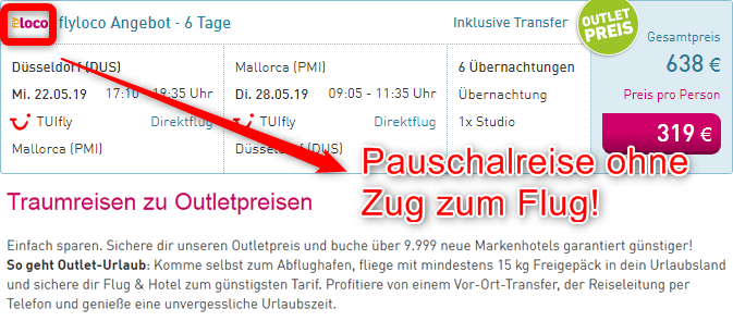 So geht’s: Alle l’tur Pauschalreisen mit Zug-zum-Flug gratis! | Reisetiger